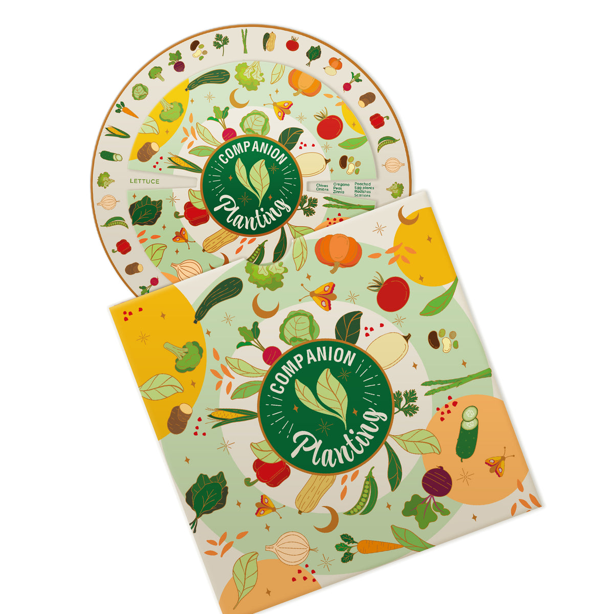 Companion Planting Spinner Card – Garden Guide for Thriving Crops & Na ...