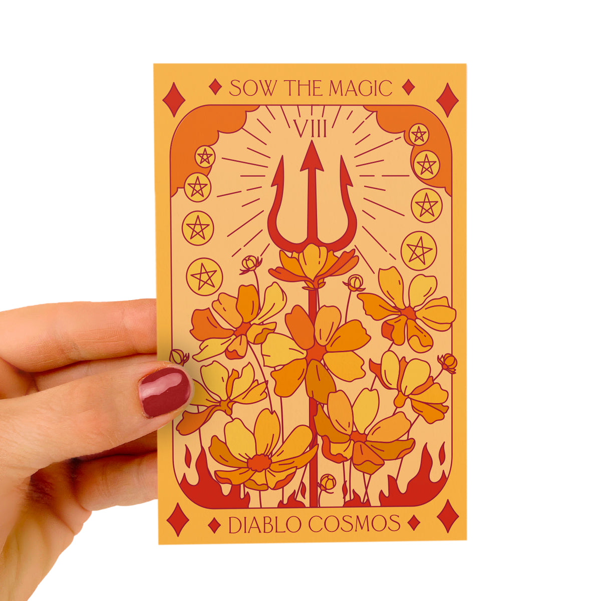Diablo Cosmos Tarot Seed Packet | Sow the Magic