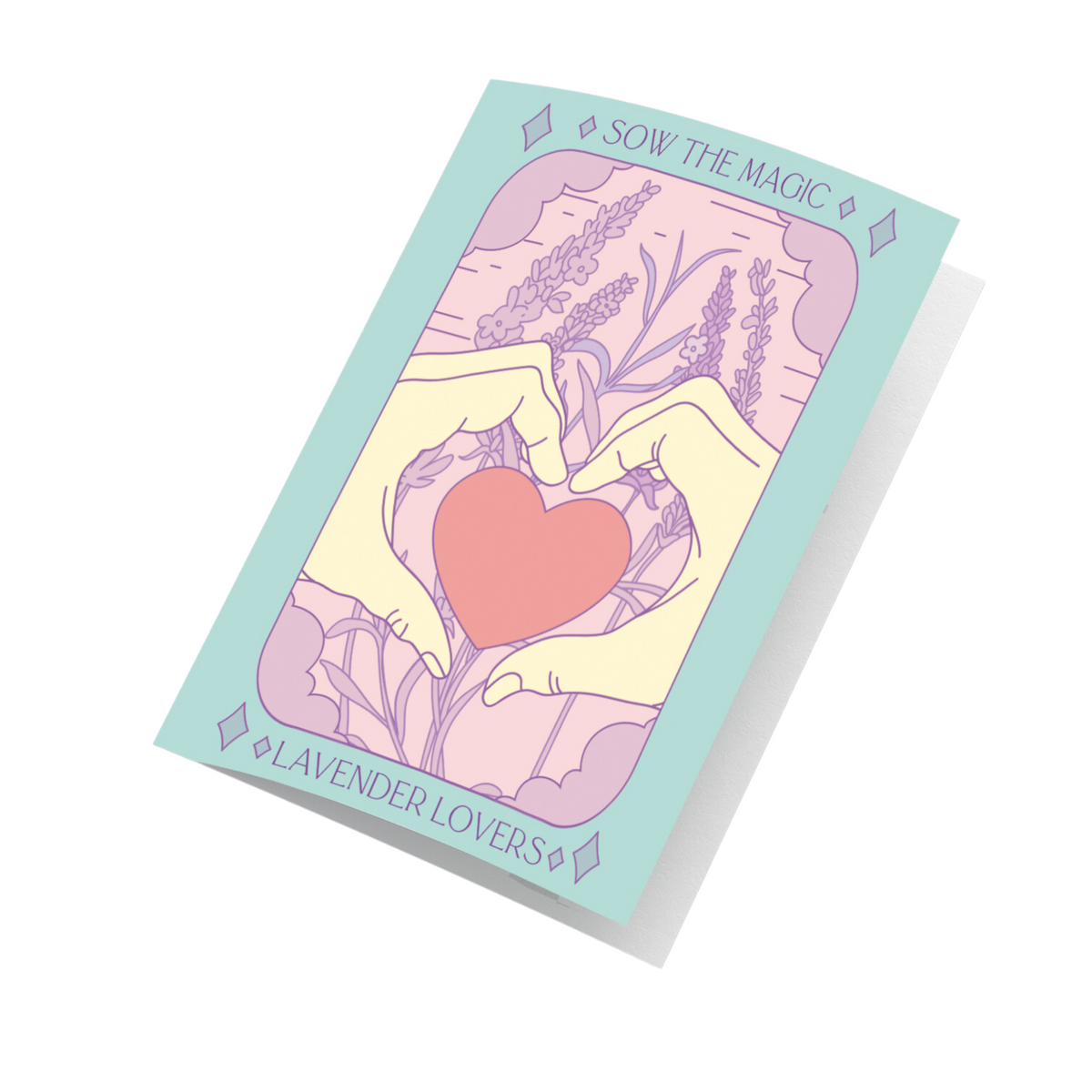 Lavender Lovers Botanical Tarot Greeting Card | Sow the Magic