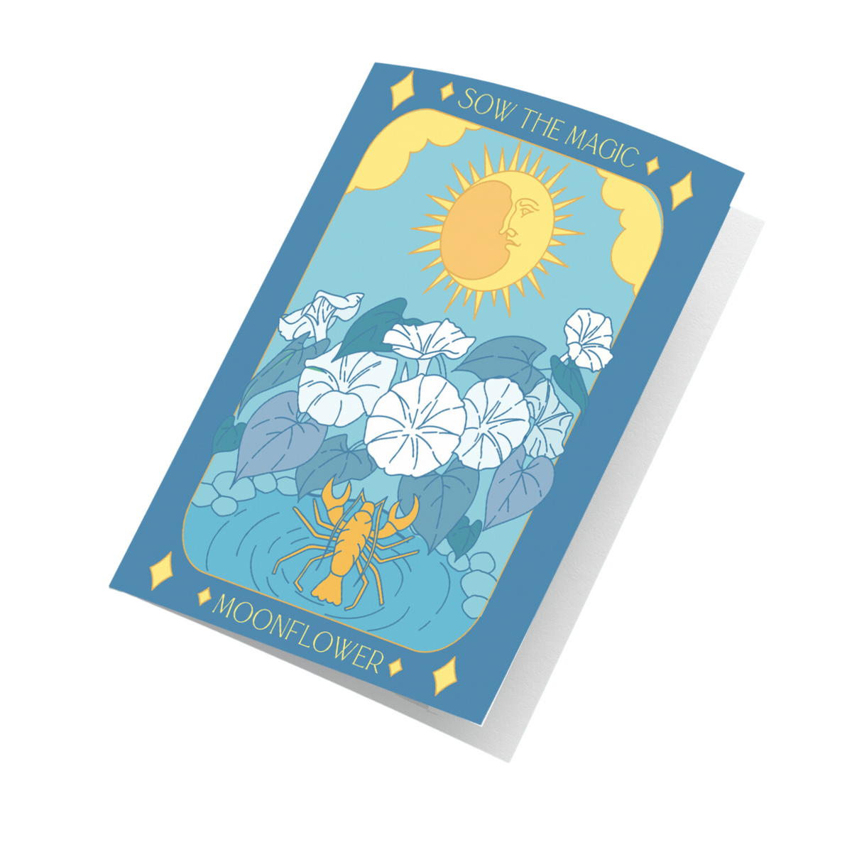 Moonflower Botanical Tarot Greeting Card | Sow the Magic