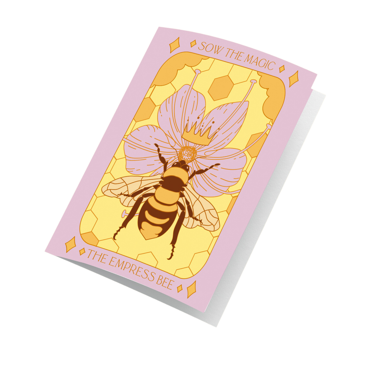 Empress Bee Botanical Tarot Greeting Card | Sow the Magic