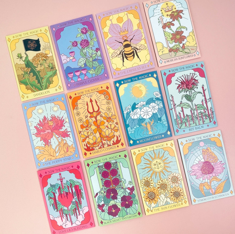 Botanical Tarot Deck + Guidebook Limited Edition | Sow the Magic
