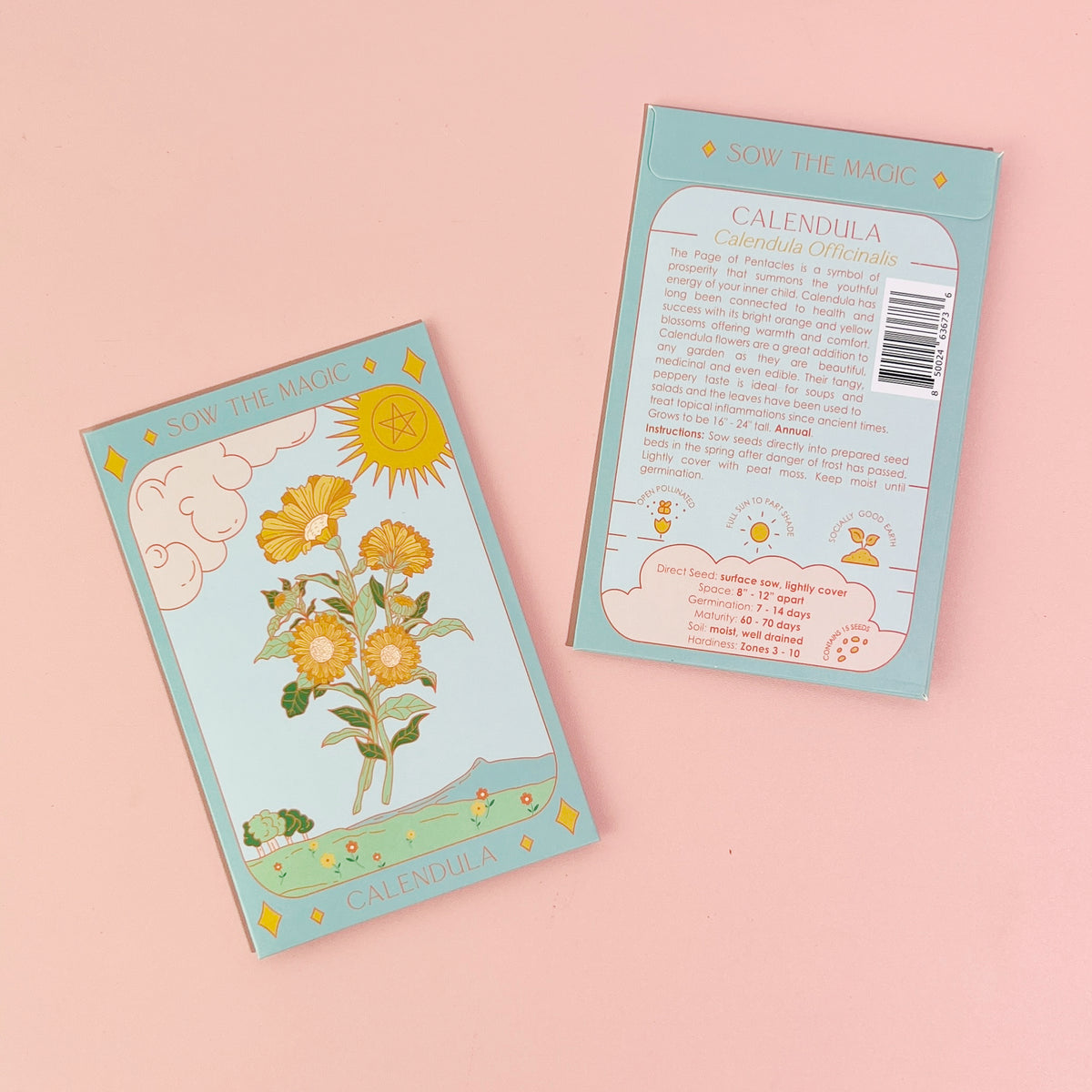 Calendula Tarot Seed Packet | Sow the Magic