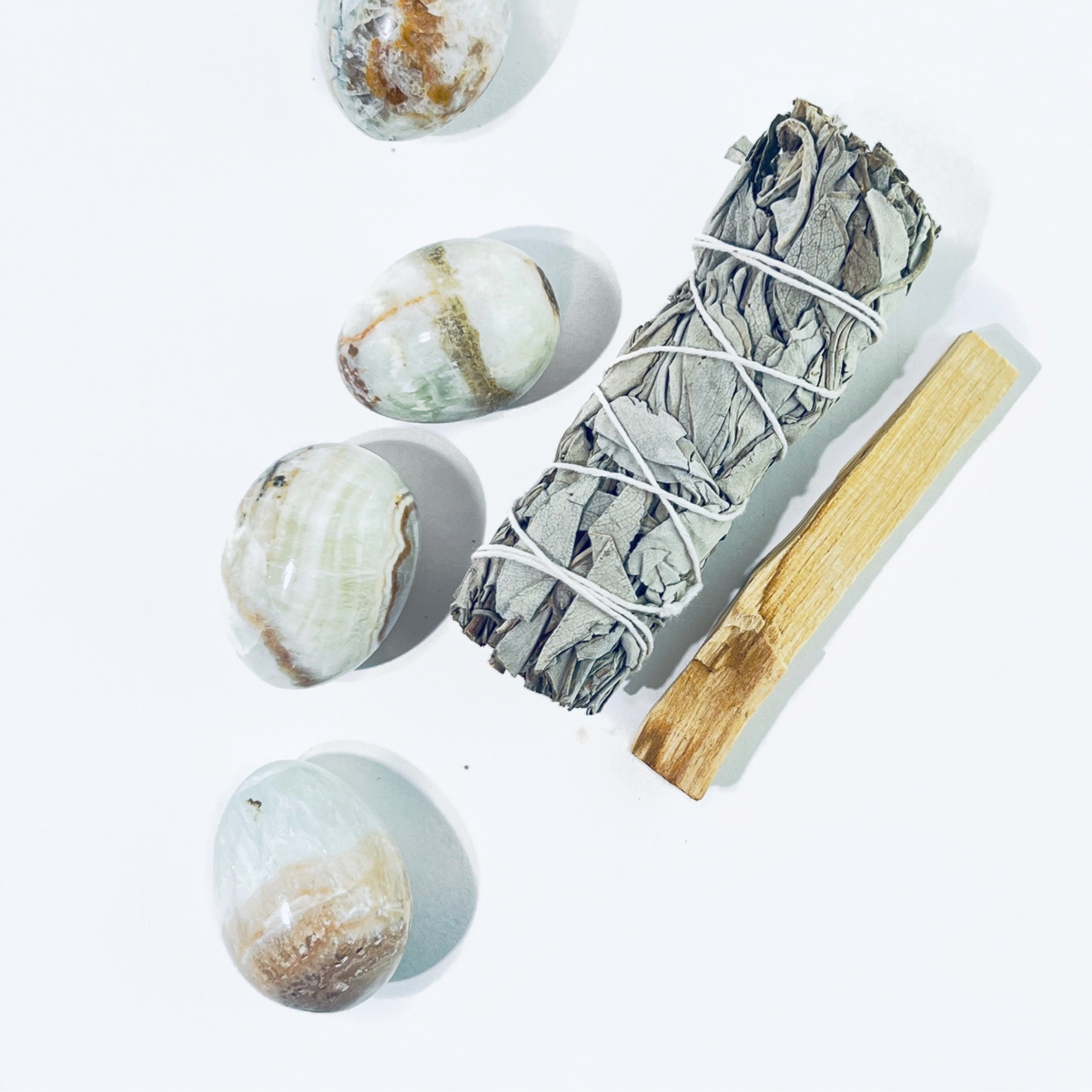 Natural Caribbean Calcite Crystal Egg Shape for Altar Nest | Sow the Magic