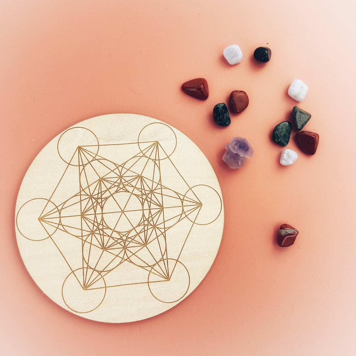 Energy Merkaba Metatron's Crystal Grid Board | Sow the Magic